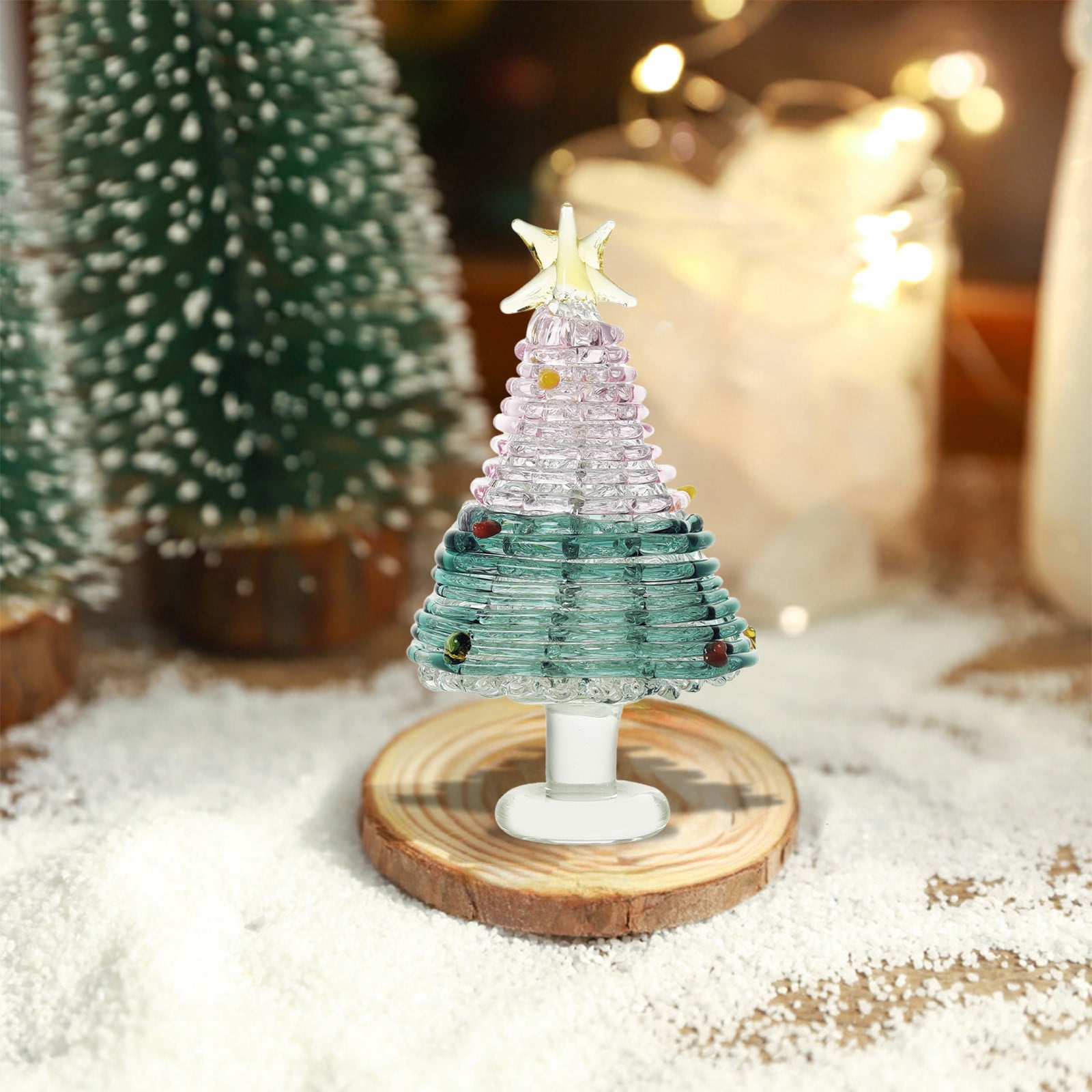 WKSCLPAI Grinch Christmas Tree,Decoracion De Navidad,Miniature Glass ...