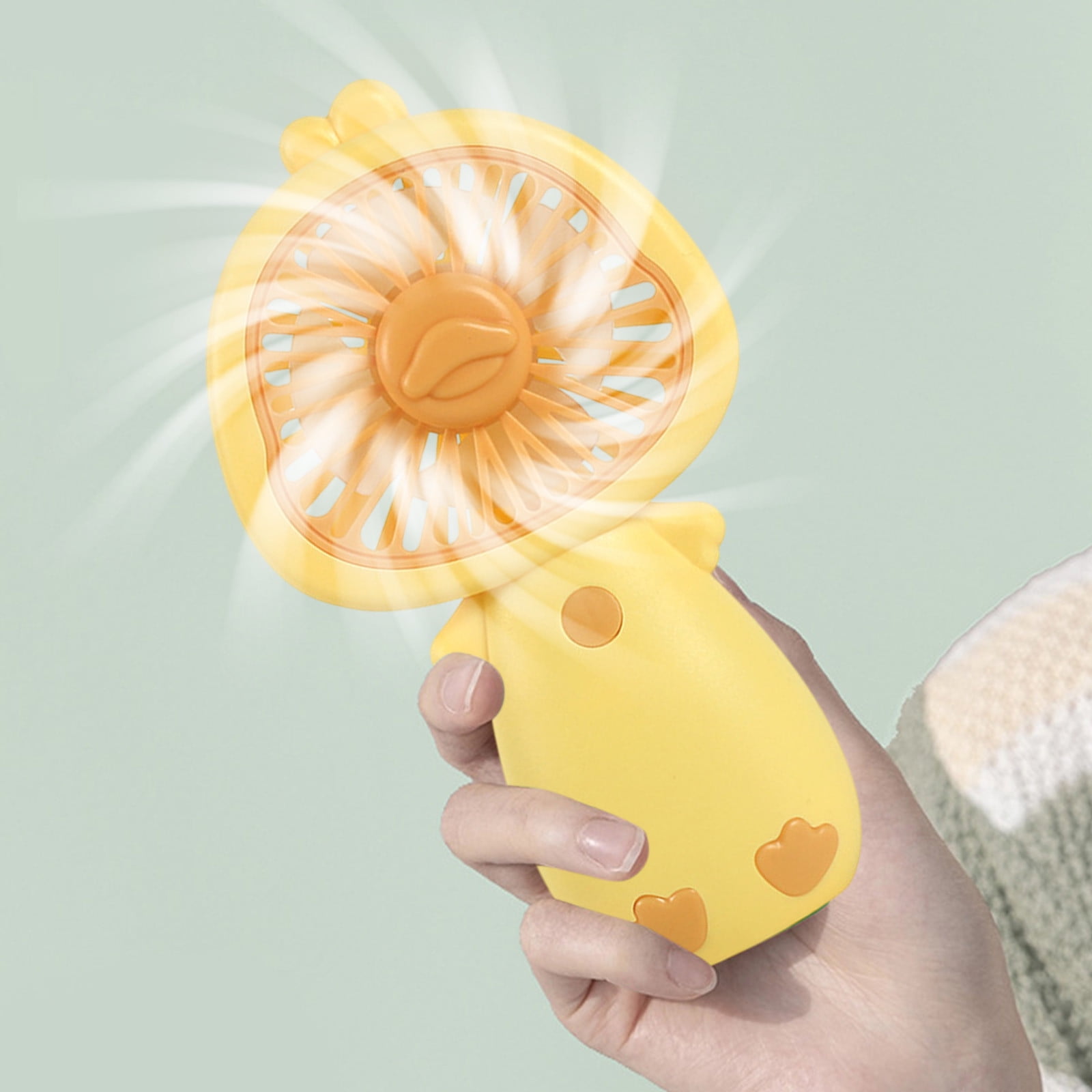 WKSCLPAI Mini Portable Handheld Fans, Cute Duckling Small Fan,Mini ...