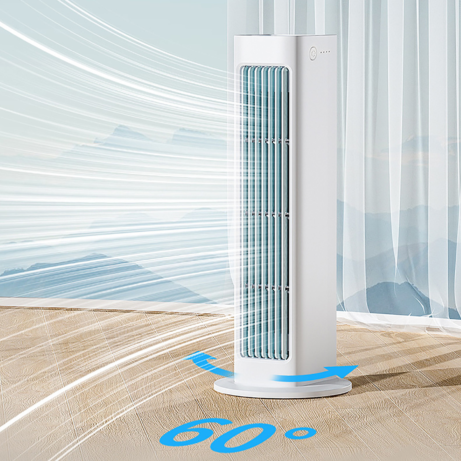 WKSCLPAI Wall Mounted Cooling Fan, Upright Air Conditioning Fan, 3 ...