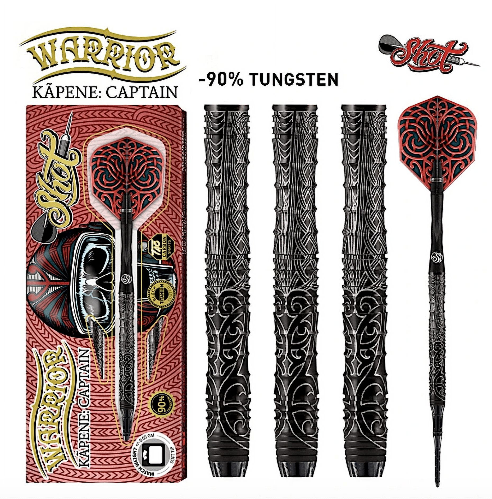 Shot Warrior Kapene Captain Soft Tip Dart Set-90% Tungsten-20gm ...