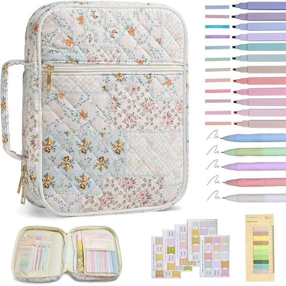 WKTRSM Bible Cover Case for Women, Large Bible Bag, Bible Study ...