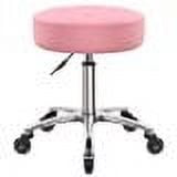 WKWKER Heavy Duty Rolling Stool with Wheels Hydraulic Swivel Adjustable ...