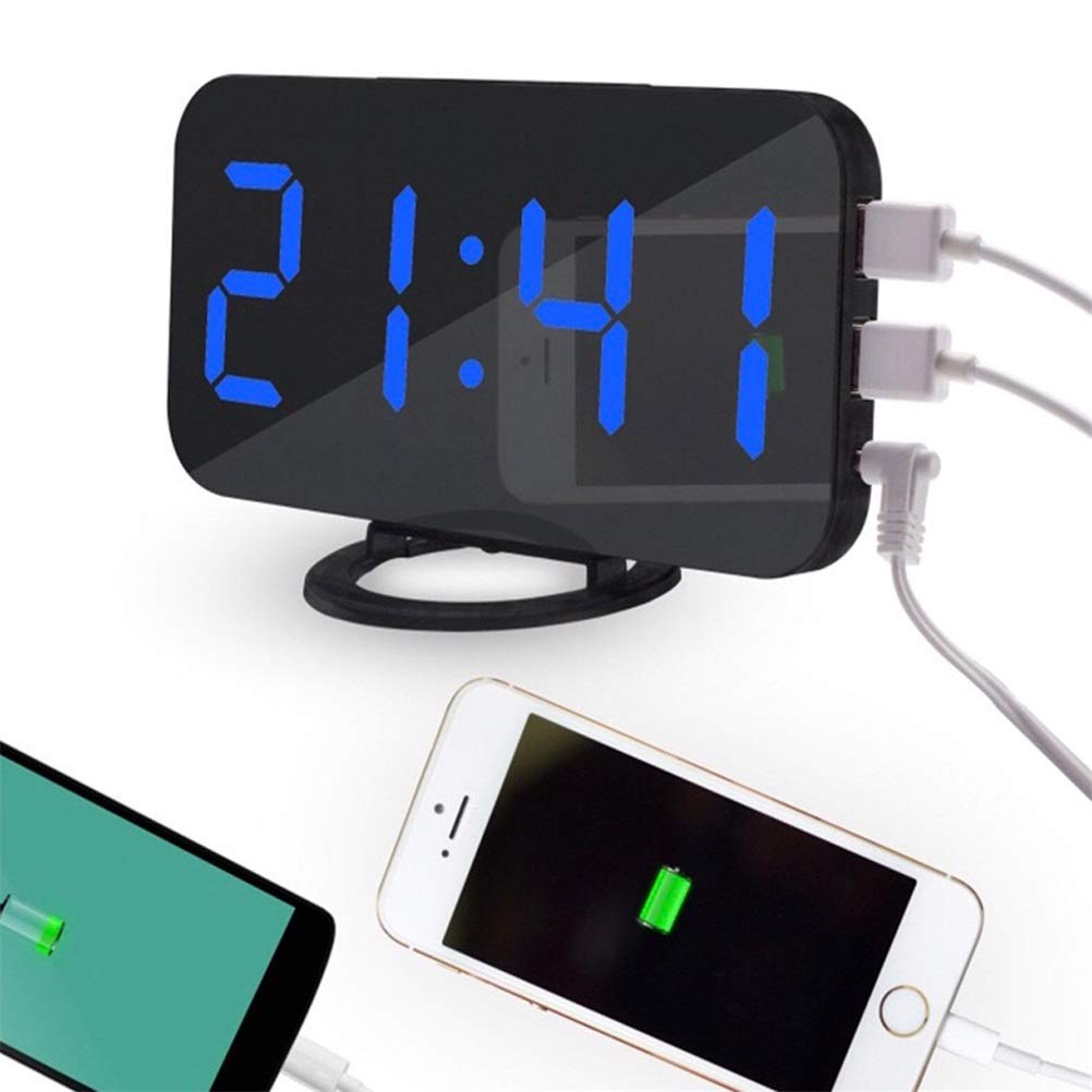WKZZ Alarm Clock Digital Electronic Smart Mechanical LED Display ...