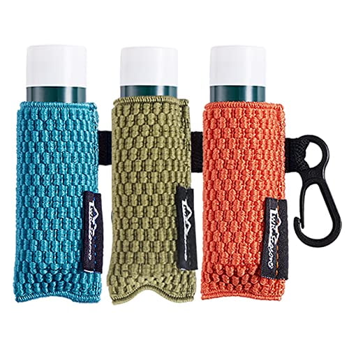 WKieason Lip Balm Holder Sleeve with Keychain Clip-on Lipstick Sleeve ...