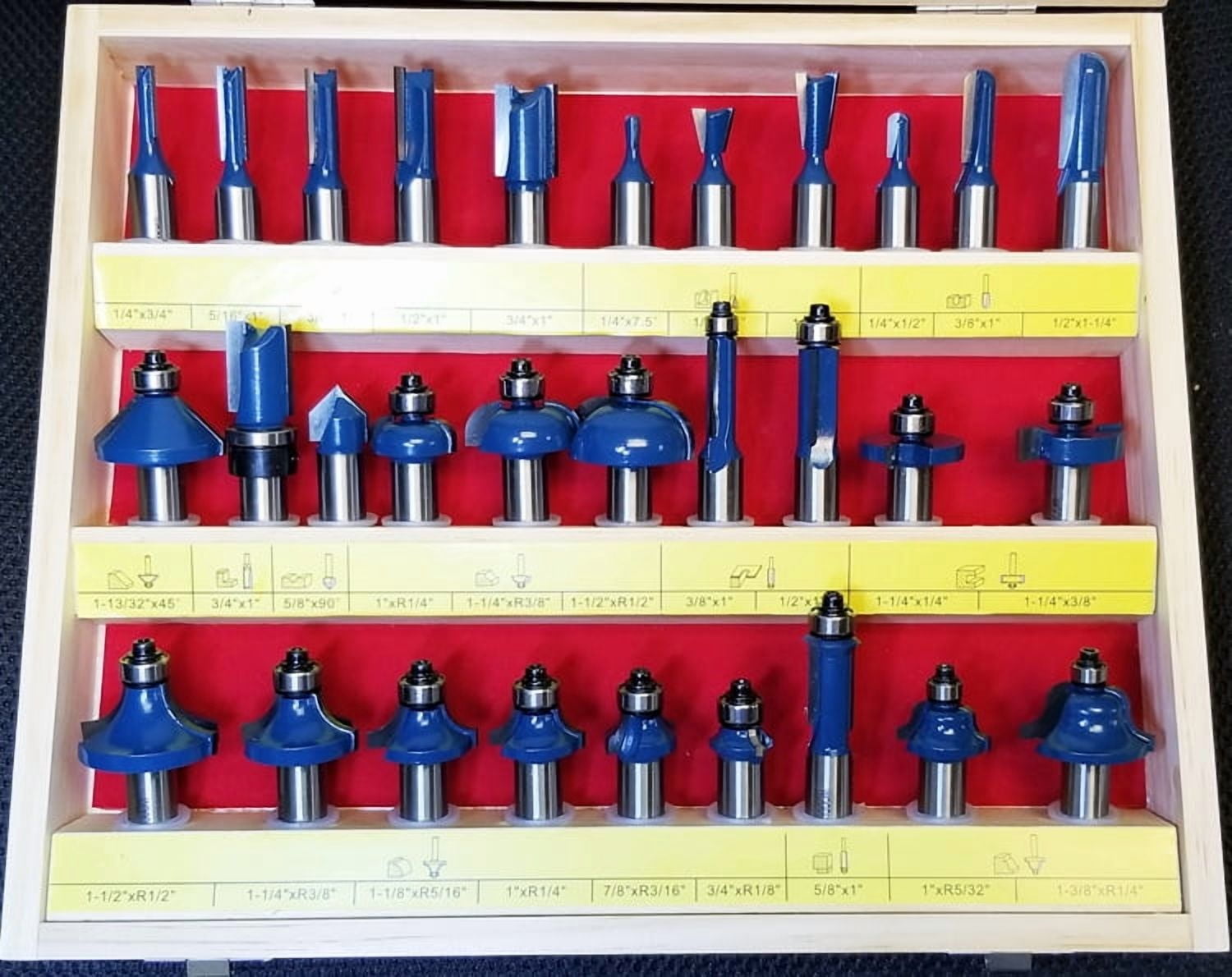 WL-2010 Essentials 30pc Router Bit Set 1/2" Shank - Walmart.com
