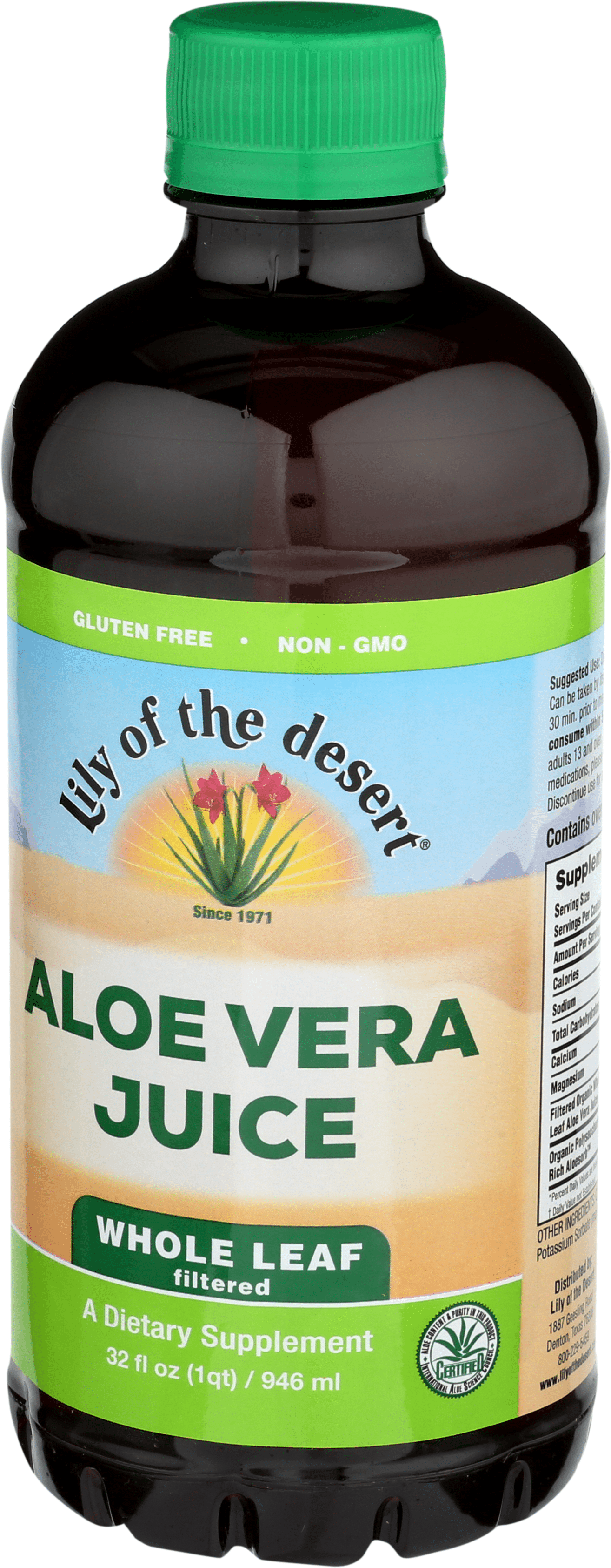 Lily Of The Desert Aloe Juice 32 oz Whole Leaf - Walmart.com