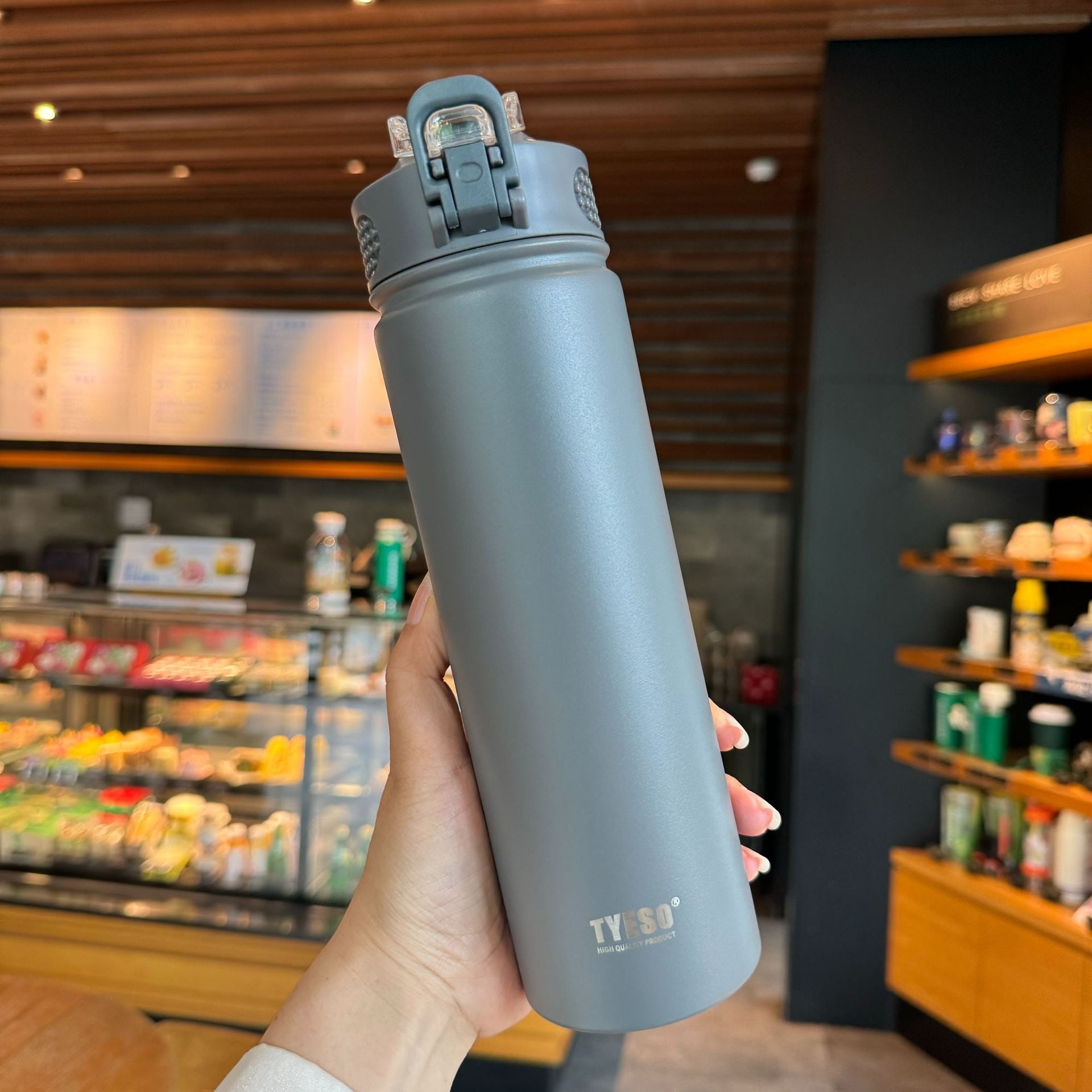 WL01 Thermos Cup with Straw 600/750ml Stainless Steel Thermal Bottle ...