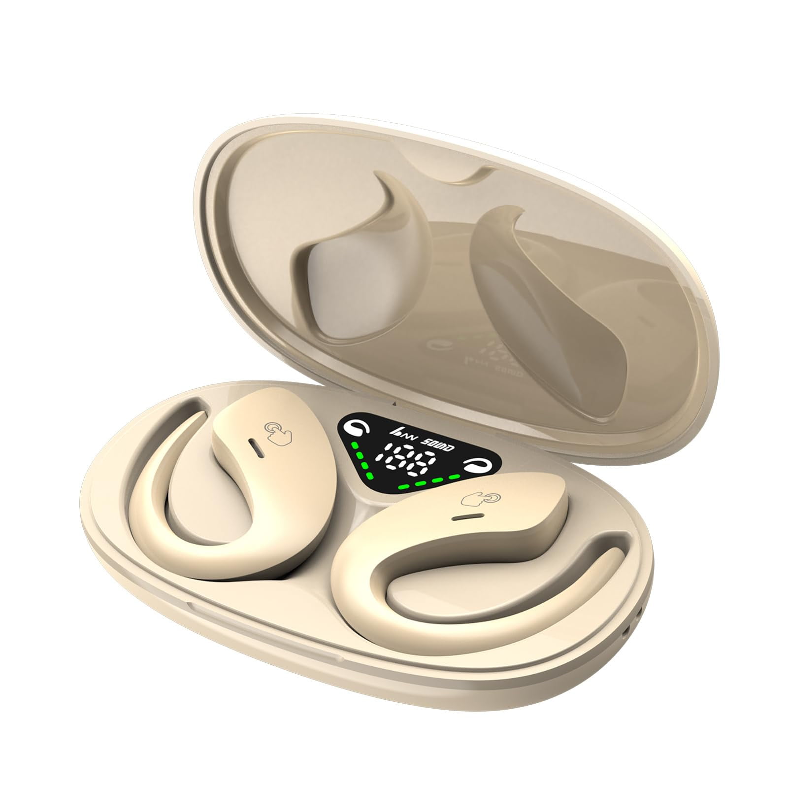 WLQ Wireless Open Ear Headphones Over The Ear Earbuds with Earhooks ...