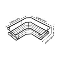Costway 3-Tier Over-The-Toilet Bathroom Shelf Metal Frame Space Saver ...