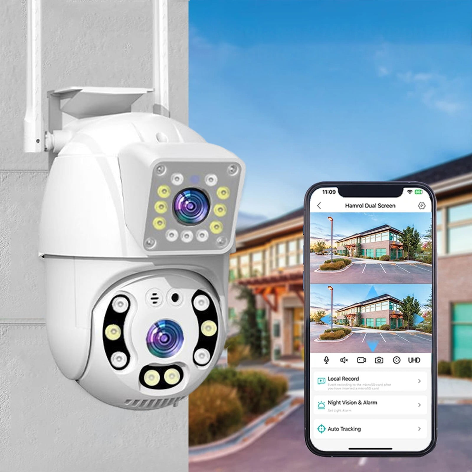 WLAGOOD Clearance！1080P 2MP WIFI Camera Lens Outdoor Night Vision Human ...