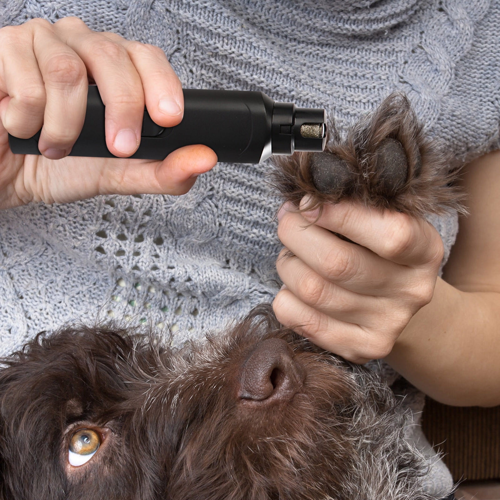 WLAGOOD Dog Nail Grinder Upgraded - Professional Electric Rechargeable ...