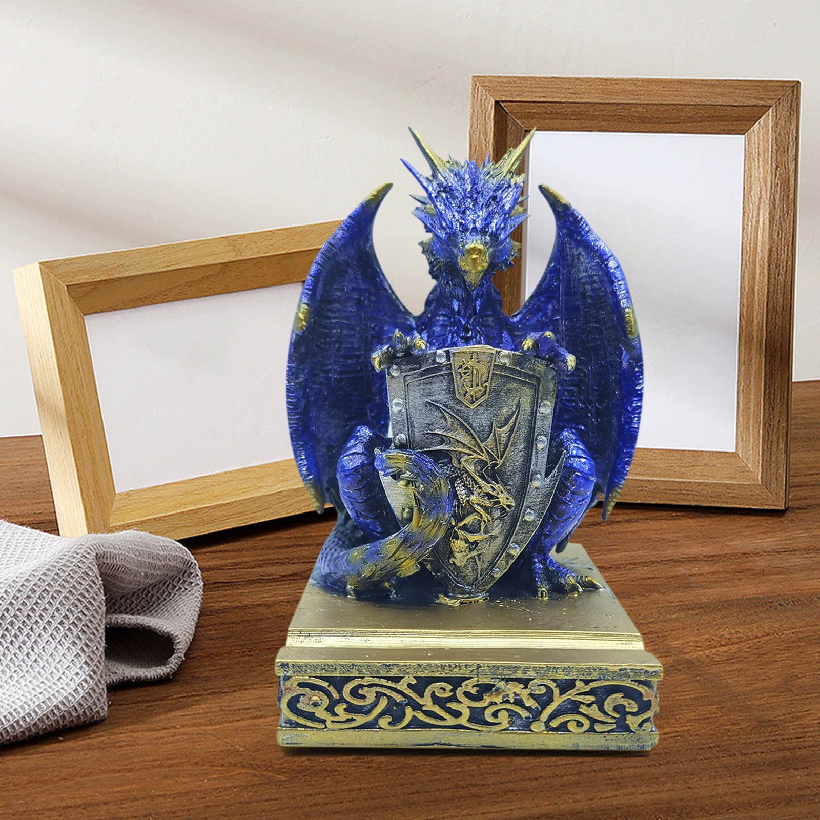 WLAGOOD Ebros Ancient Crouching Dragon Cell Phone Holder Statue ...