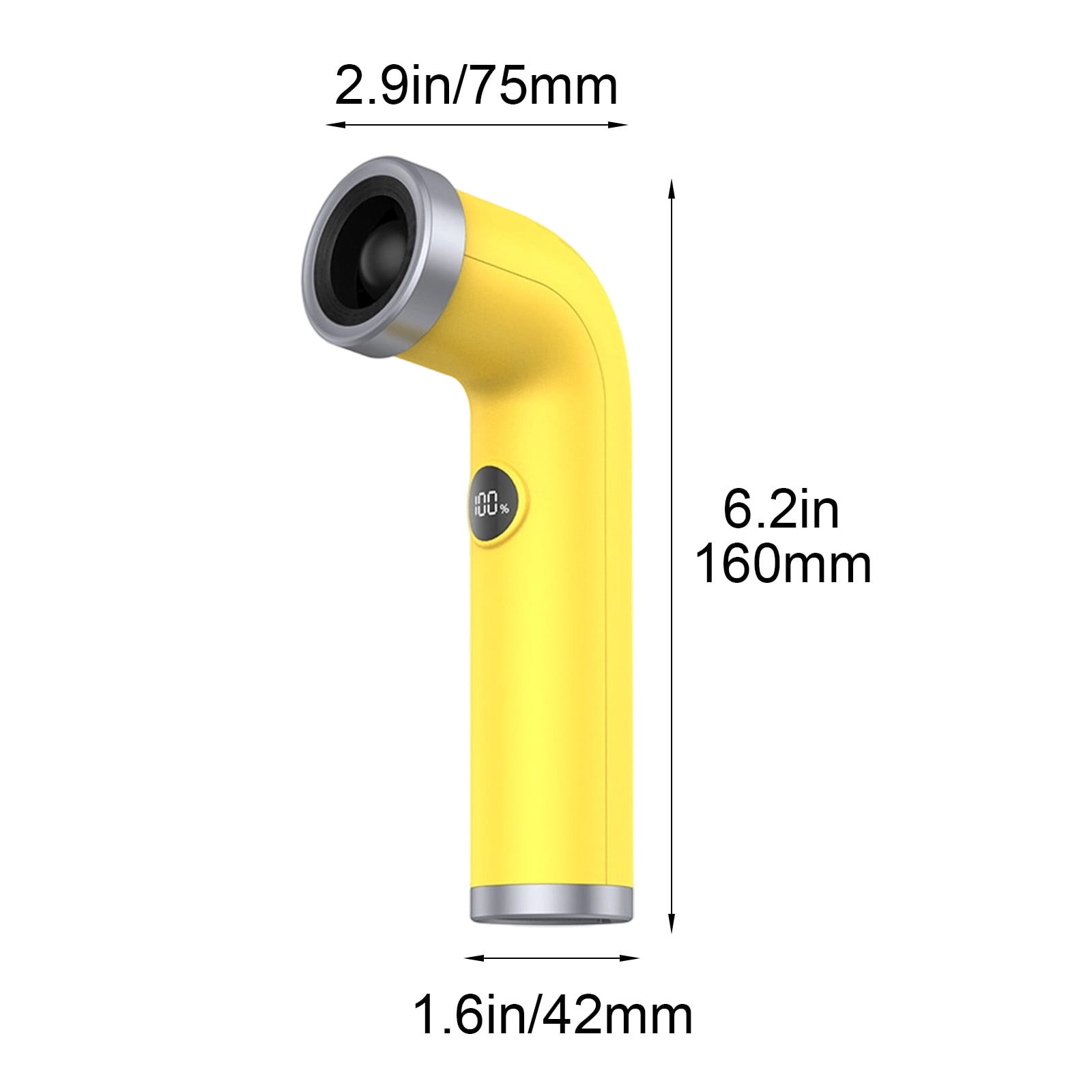 WLAGOOD Handheld Fan Digital Display Compact Fan 100 Speeds Adjustable ...