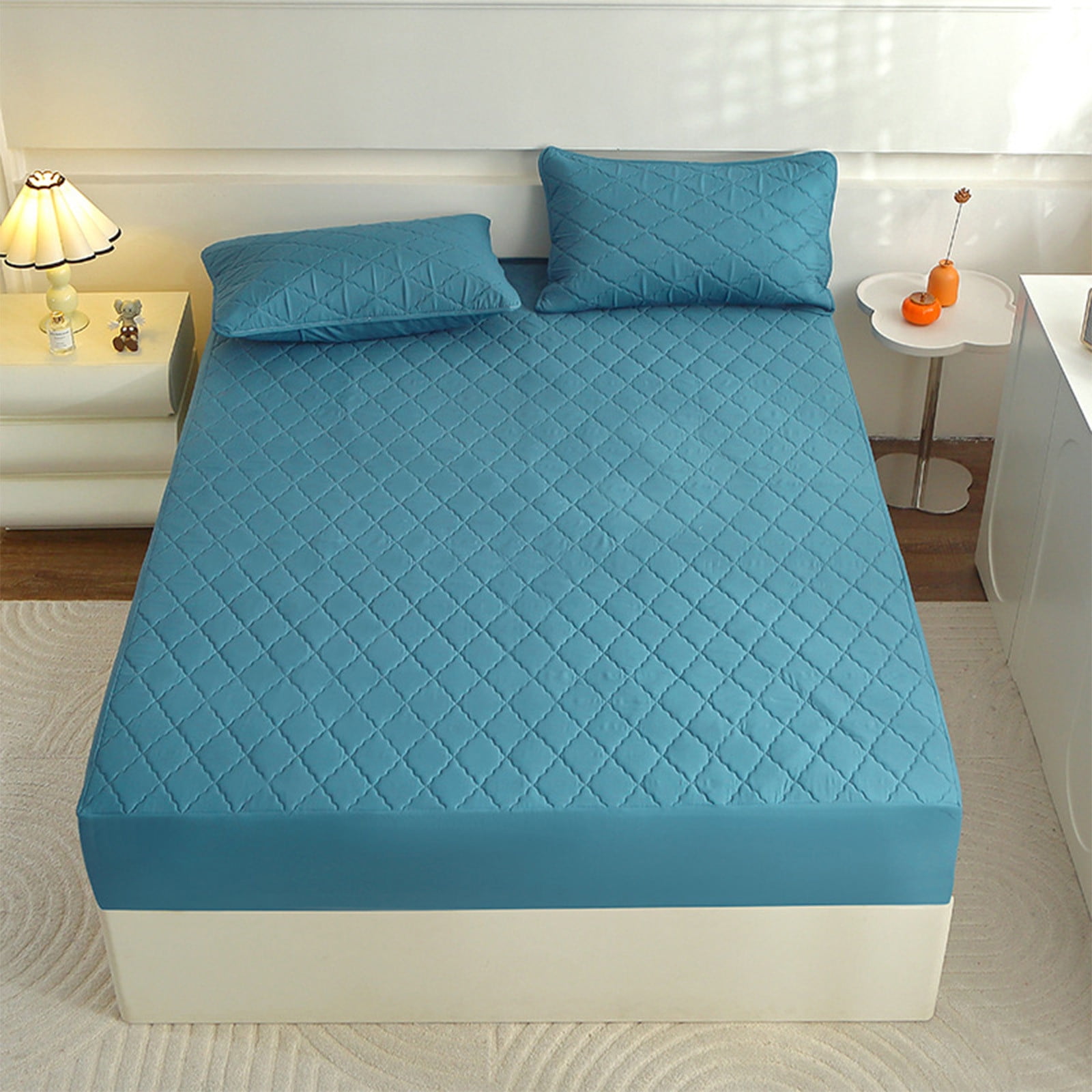 WLAGOOD Mattress Protector,Waterproof Deep Pocket Mattress Cover Fitted ...