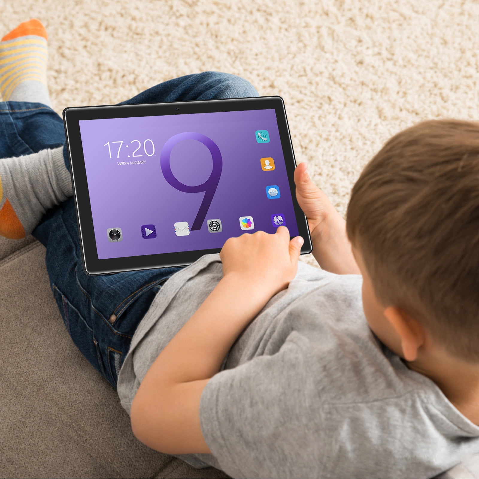 WLAGOOD 10.1-inch FHD Tablet, 16GB SSD, Android 10, 3G, Wi-Fi, Black ...