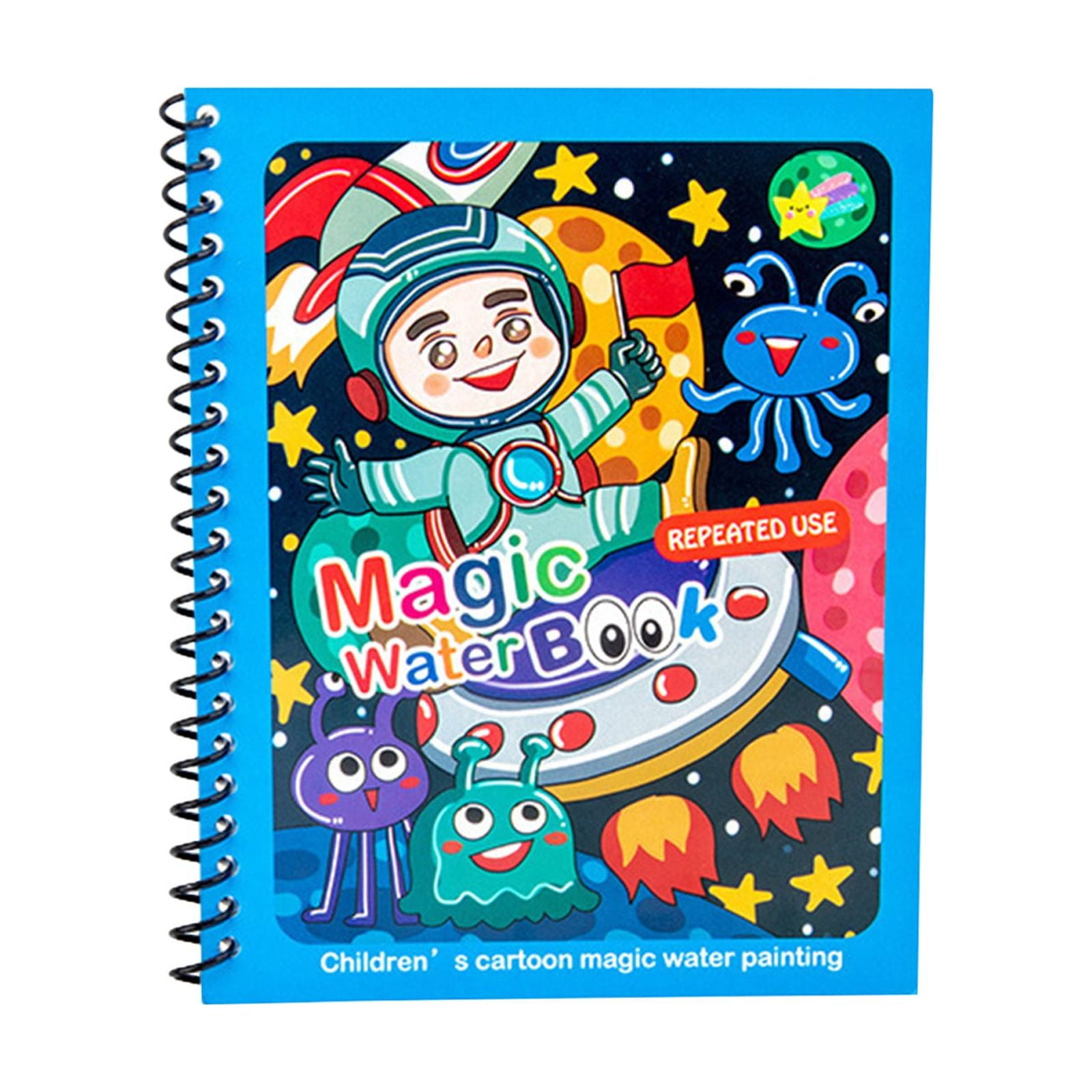 WLAGOOD Water Coloring Book，Reusable Activity Pages With Water Pen for ...