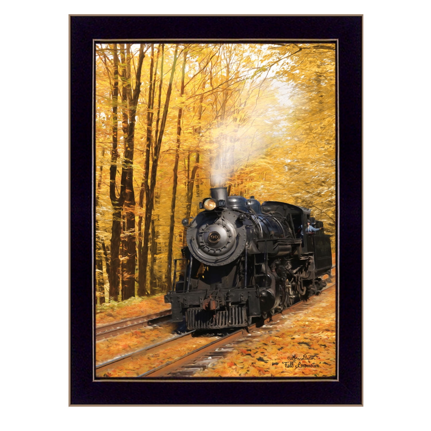 WLAIWLA ”Fascinating Fall Locomotive” by Lori Deiter - Stunning Printed ...