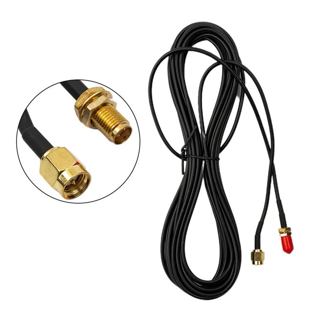 WLAN 3G GSM 4G Antenna Extension Cable 5m SMA Female to SMA Male Super ...
