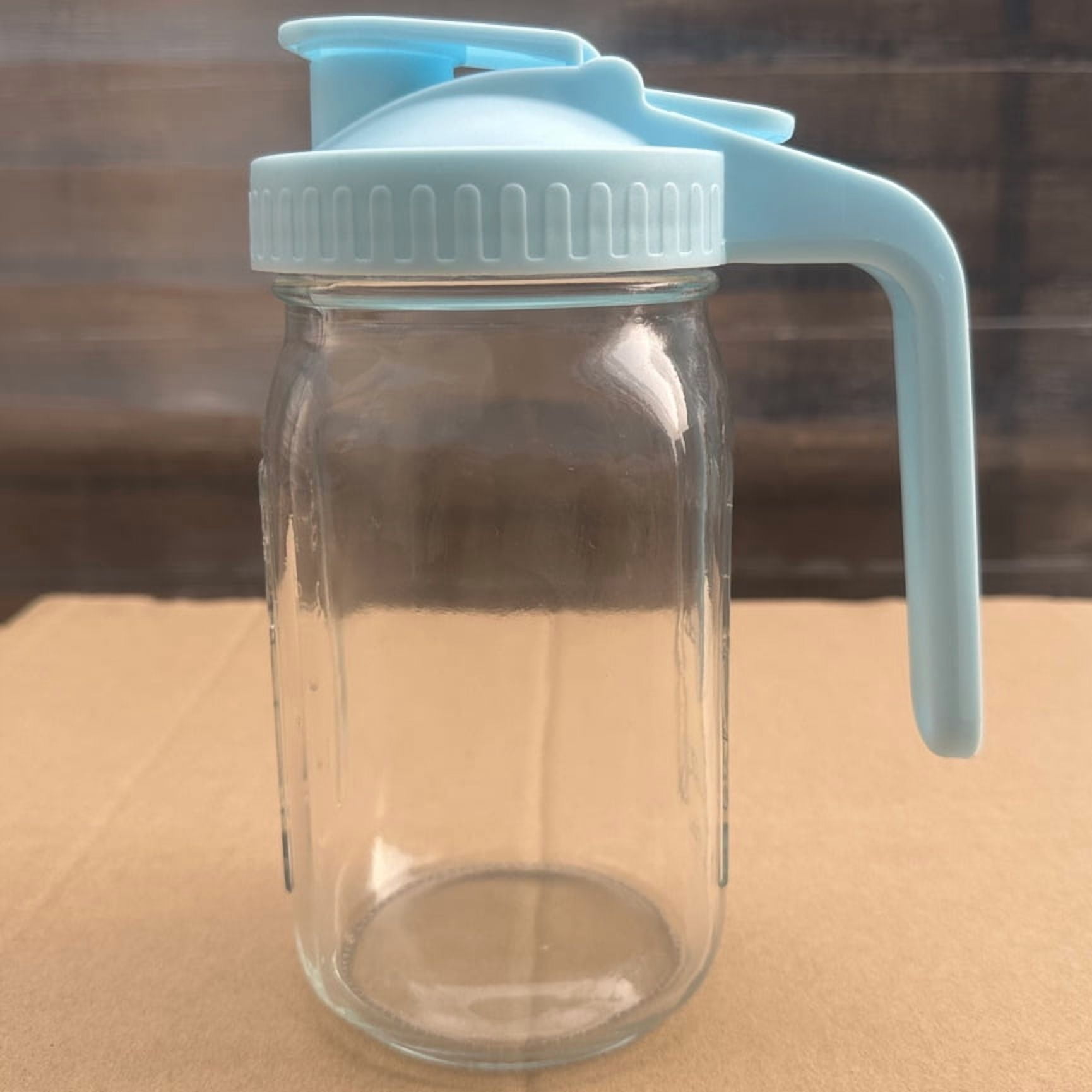 WLGJL 2pack of 32oz Glass Pitcher with Lid - 1 Quart Breastmilk Pitcher ...