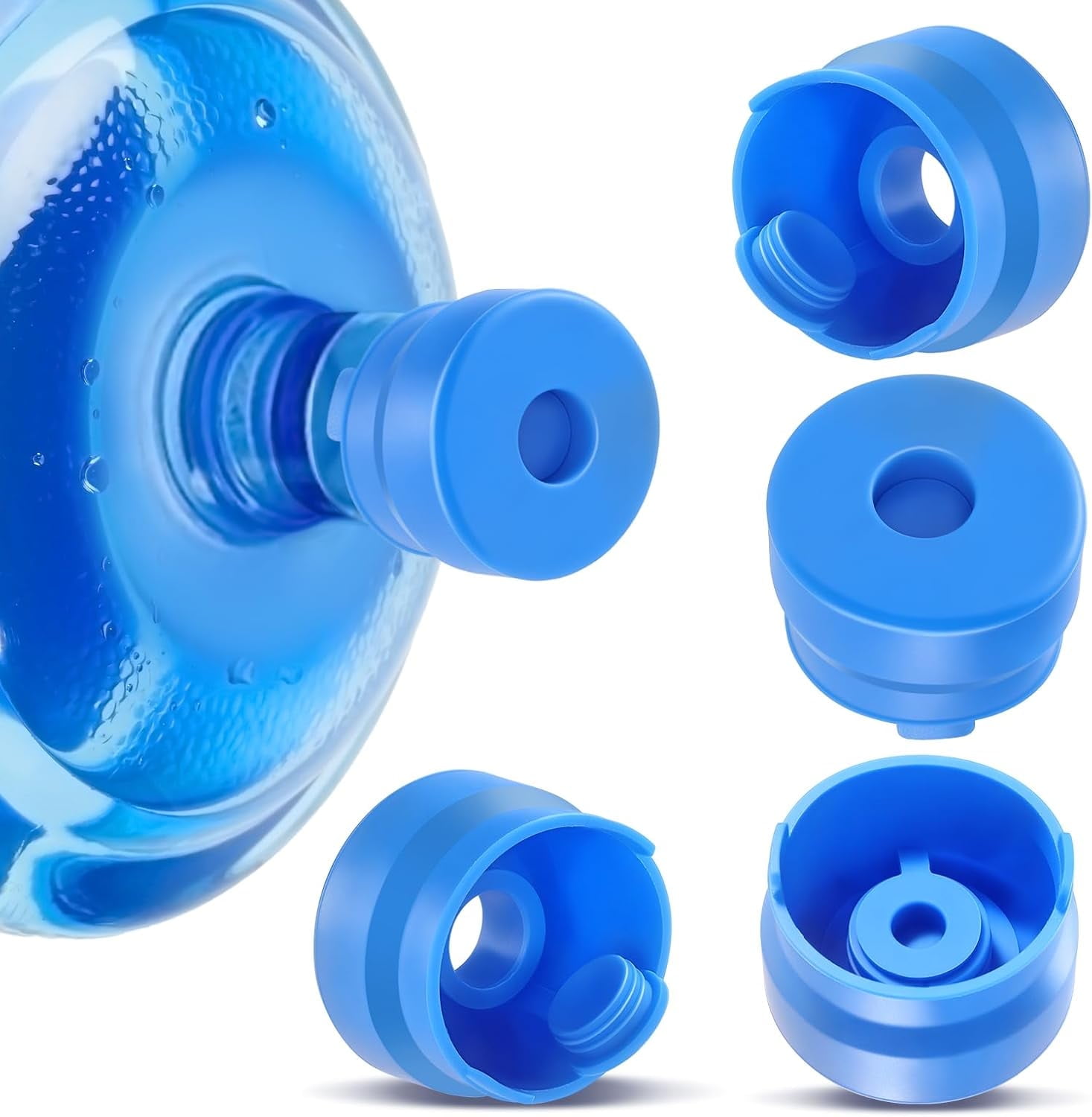 WLGJL 3 and 5 Gallon Water Jug Cap, Reusable Food Grade Silicone ...