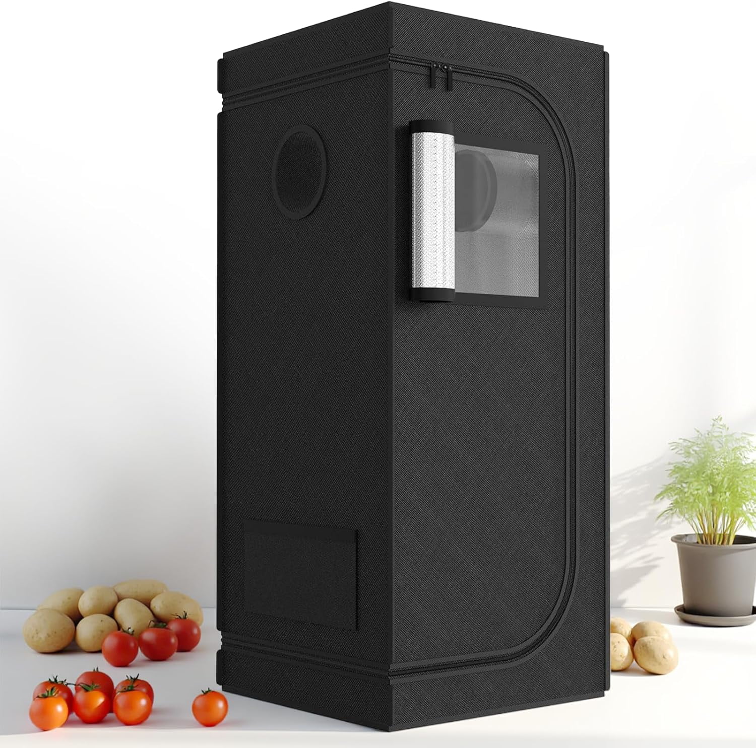 WLGSG 24" x 24" x 55" Grow Tent with Observation Window, Hydroponic ...