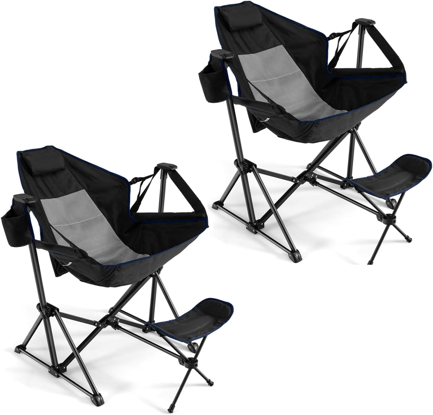 WLGSG Hammock Camping Chair, Folding Camp Chair with Detachable ...