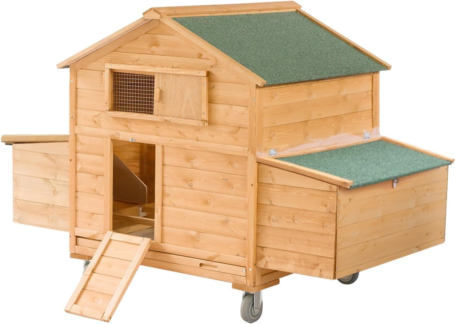WLGSG Large Chicken Run, Waterproof Outdoor Hen House with Acrylic Top ...