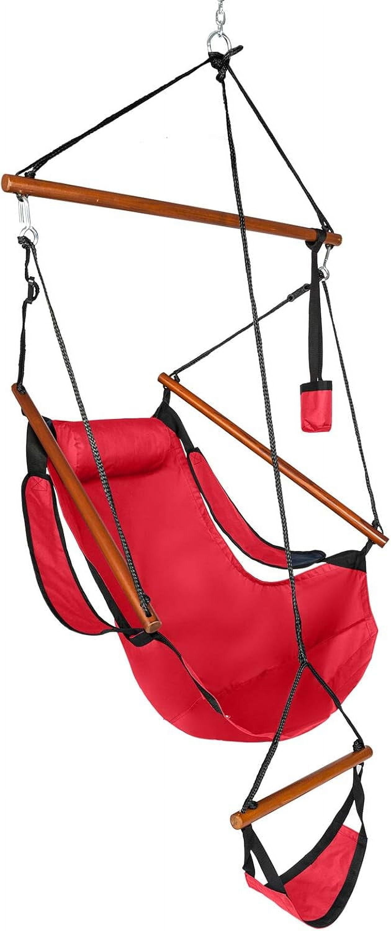 WLGSG Outdoor Hanging Sky Chair, Air Deluxe Swing Seat, with Rope ...