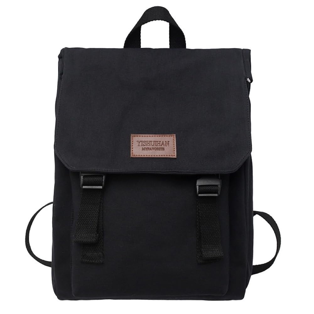 WLH定制 Preppy Backpack Canvas Flip Top Backpack Light Academia Aesthetic ...