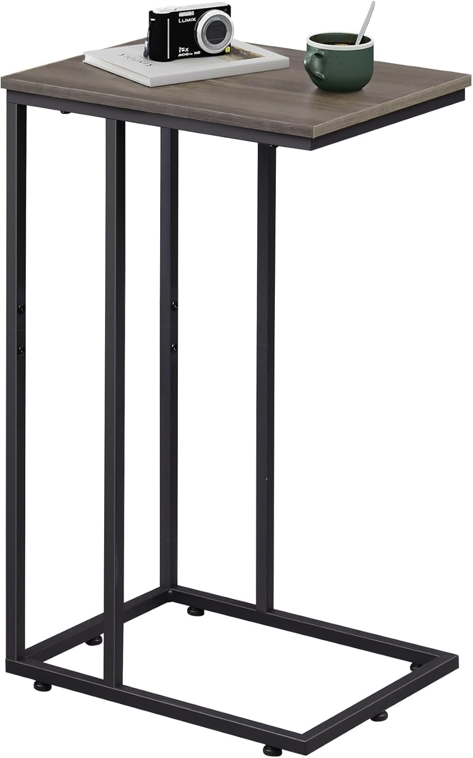 WLIVE Black Side Table, C Table End Table for Bedroom, Home Office ...
