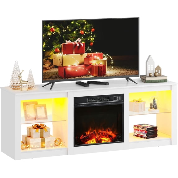 WLIVE Fireplace TV Stand for up to 65 inch TVs, Modern LED ...