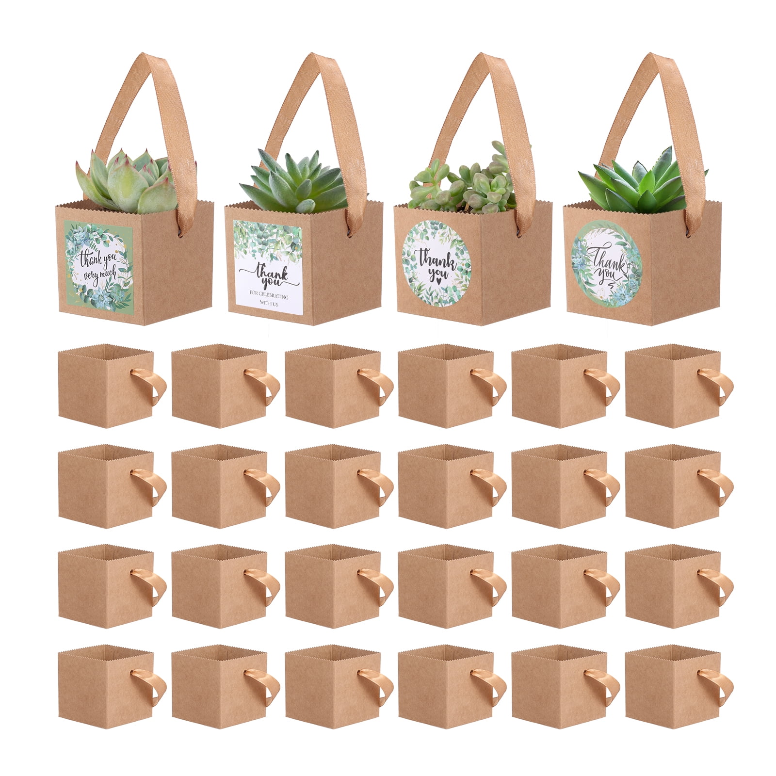 WLIZJ Green Plant Packaging Box Under $15 24 Pcs Kraft Paper Succulent ...