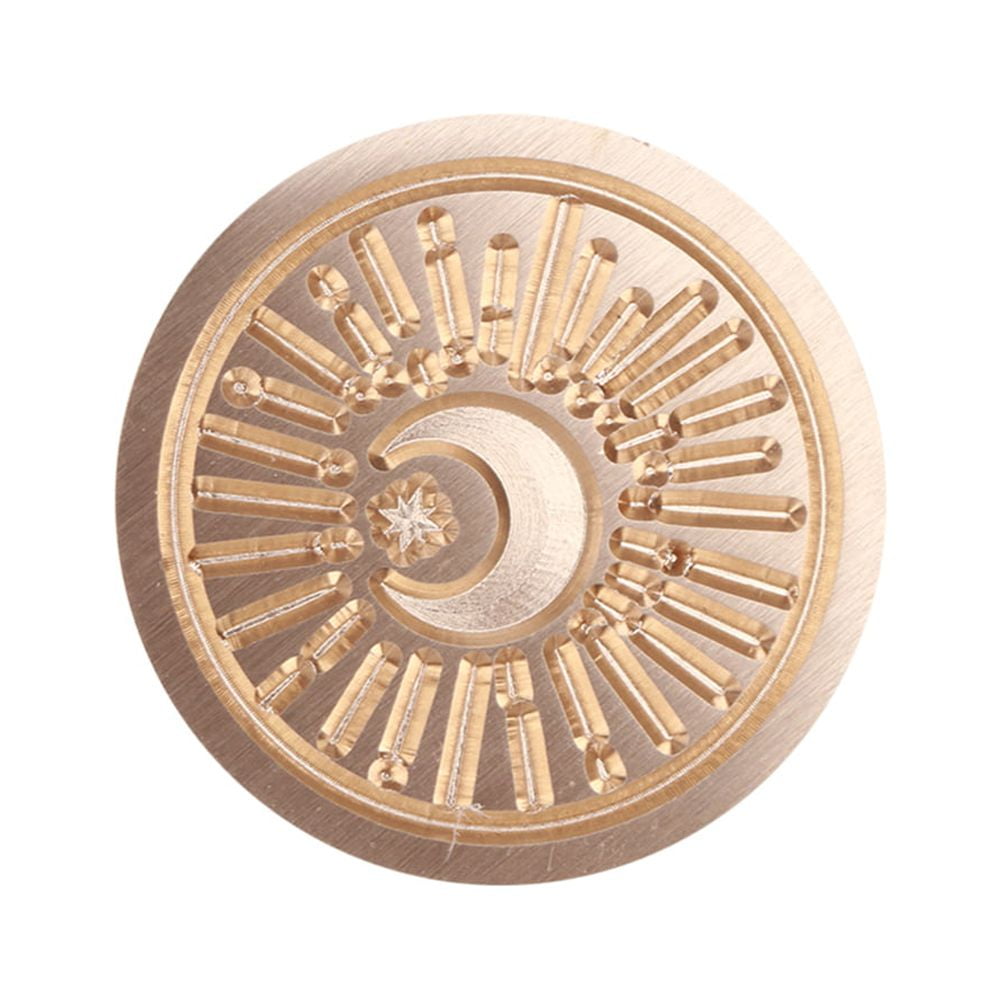 WLIZJ Seal Head Under $10 25Mm Sun, Moon and Star Series Round Wax Seal ...