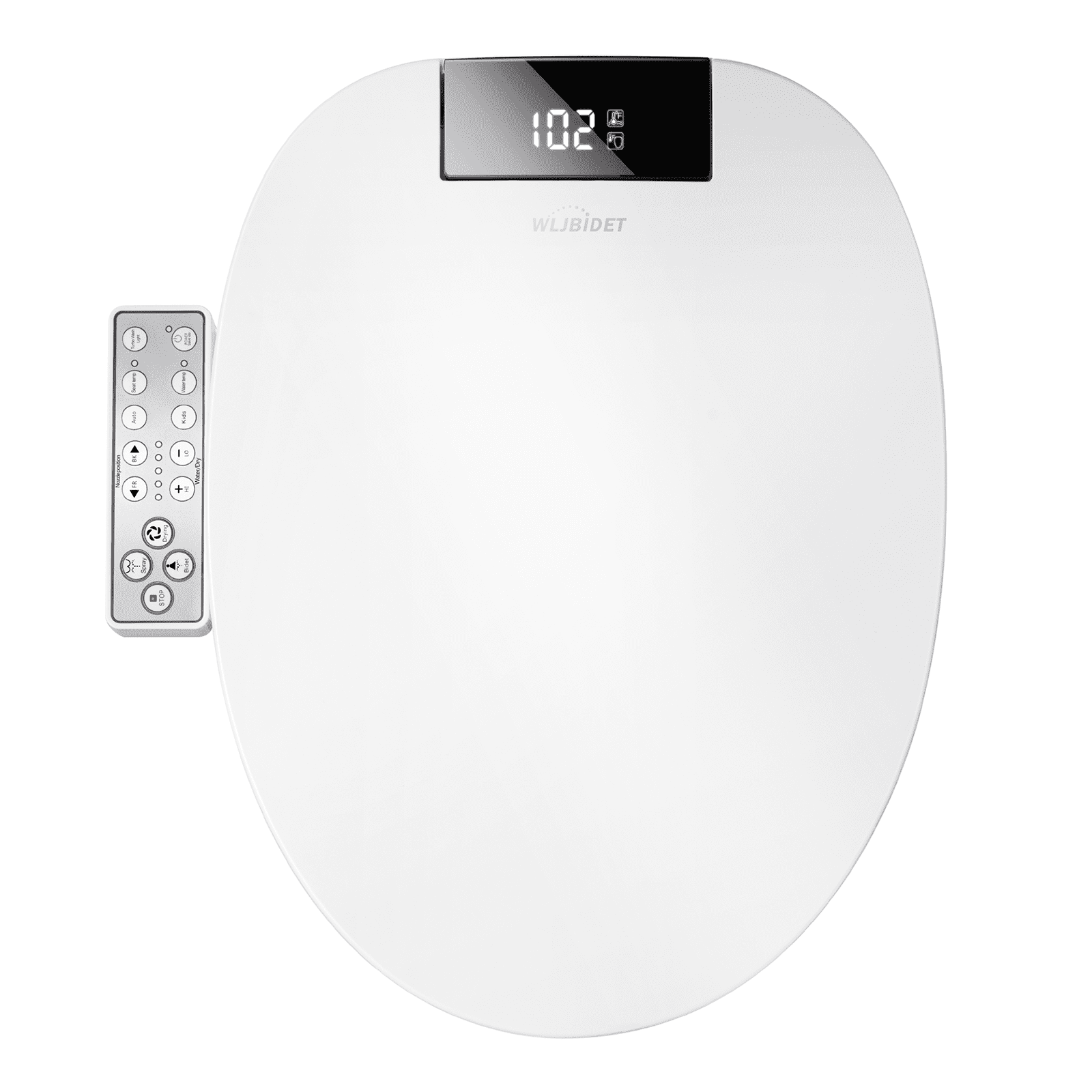 WLJBIDET Bidet Toilet Seat,Electronic Heated Smart Toilet Seat with ...
