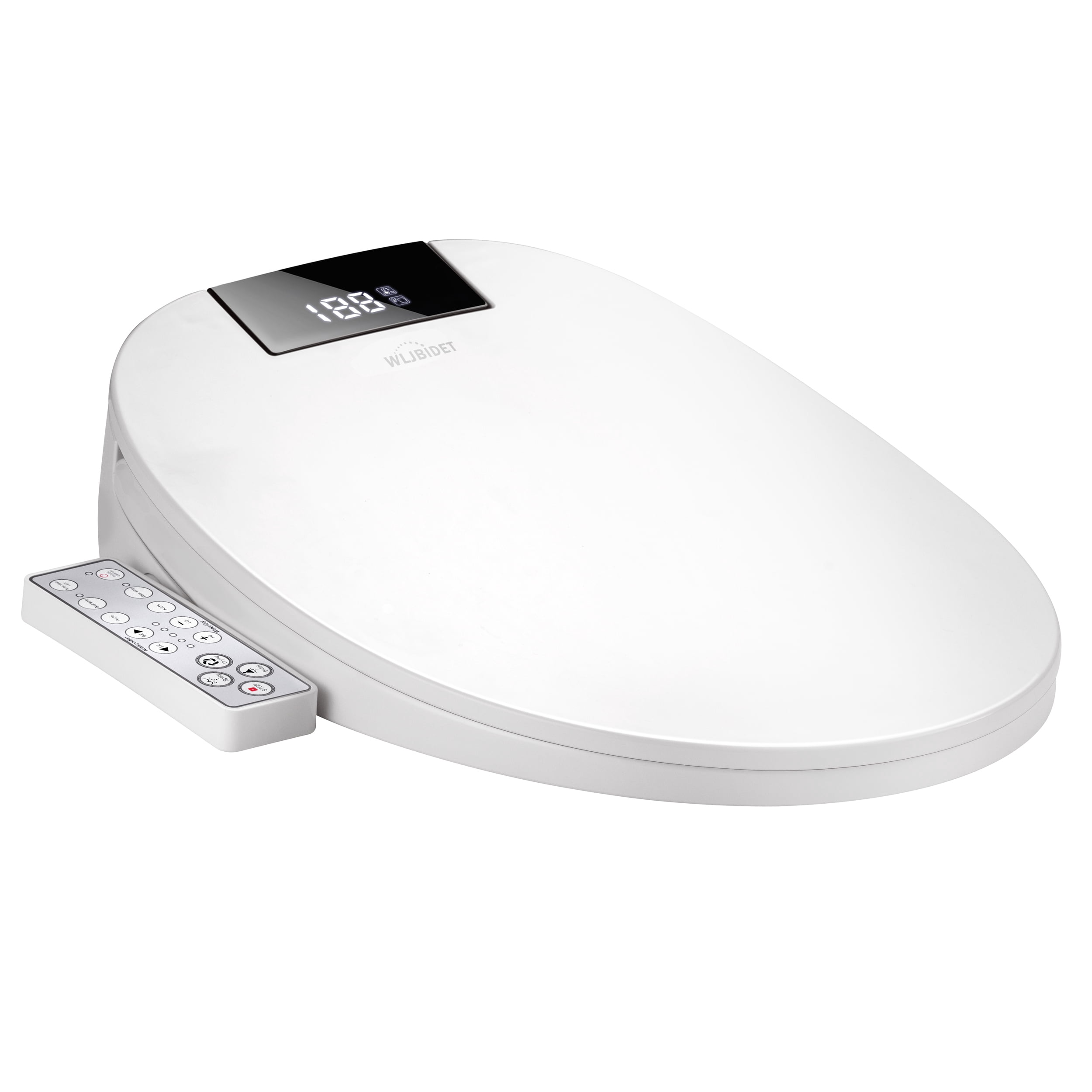 WLJBIDET Round Bidet Toilet Seat,Unlimited Warm Water,Vortex Wash ...