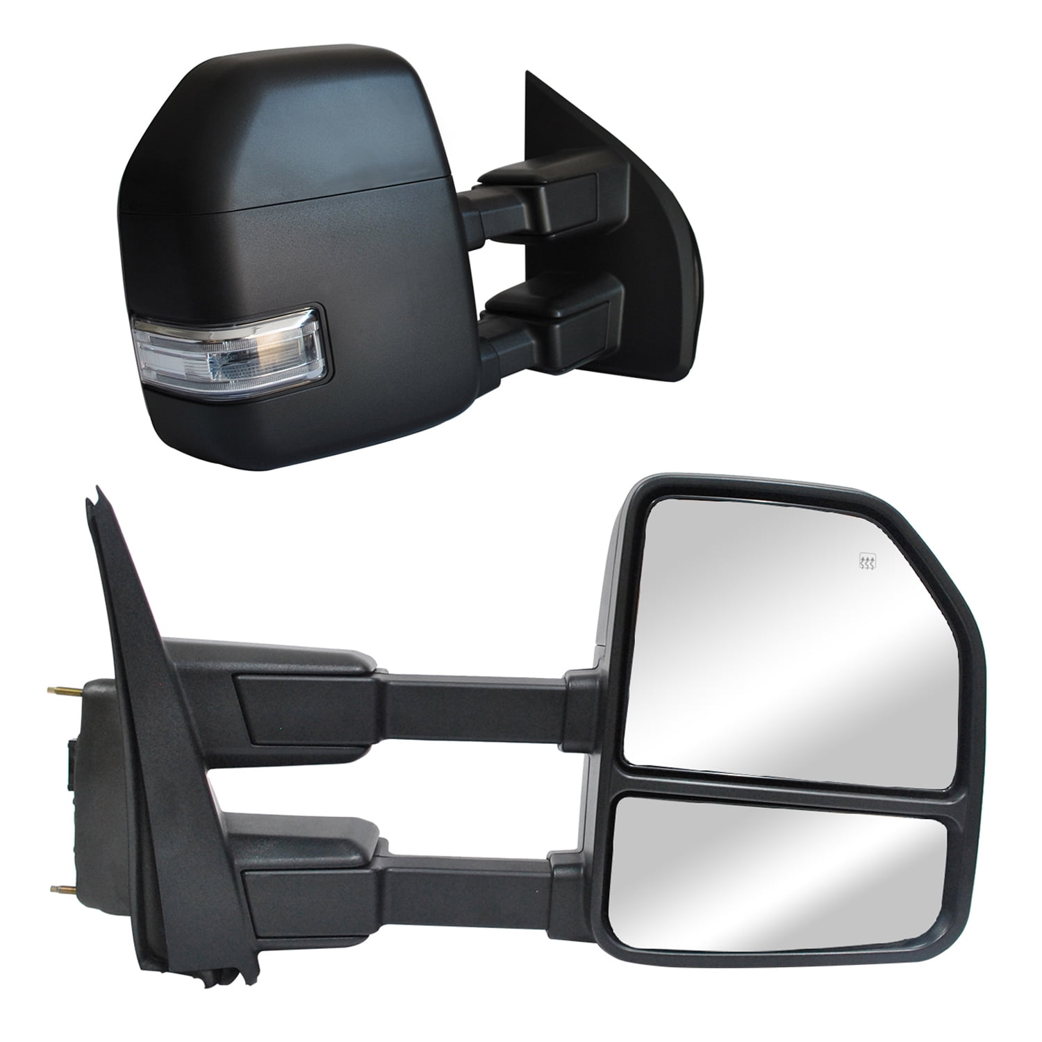 WLLW Towing Mirrors for Ford F250 F350 F450 F-550 Super Duty 2017 2018 ...