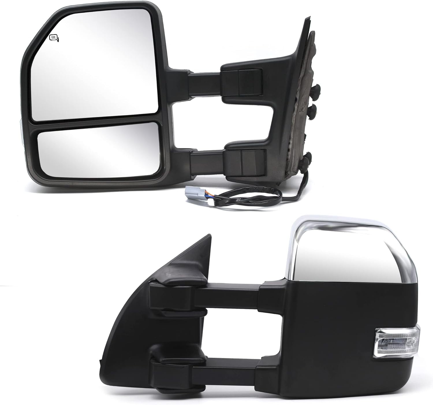 WLLW [Upgrade Style] Towing Mirrors for Ford F250 F350 F450 F550 Super ...