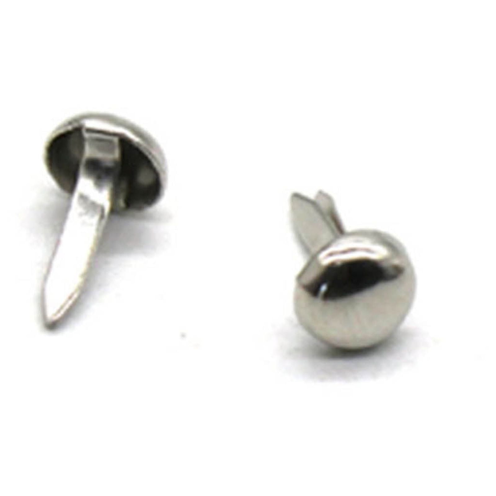 WLOELOEW 100-Pcs Mini Round Brad Fasteners For Scrapbooking Paper ...