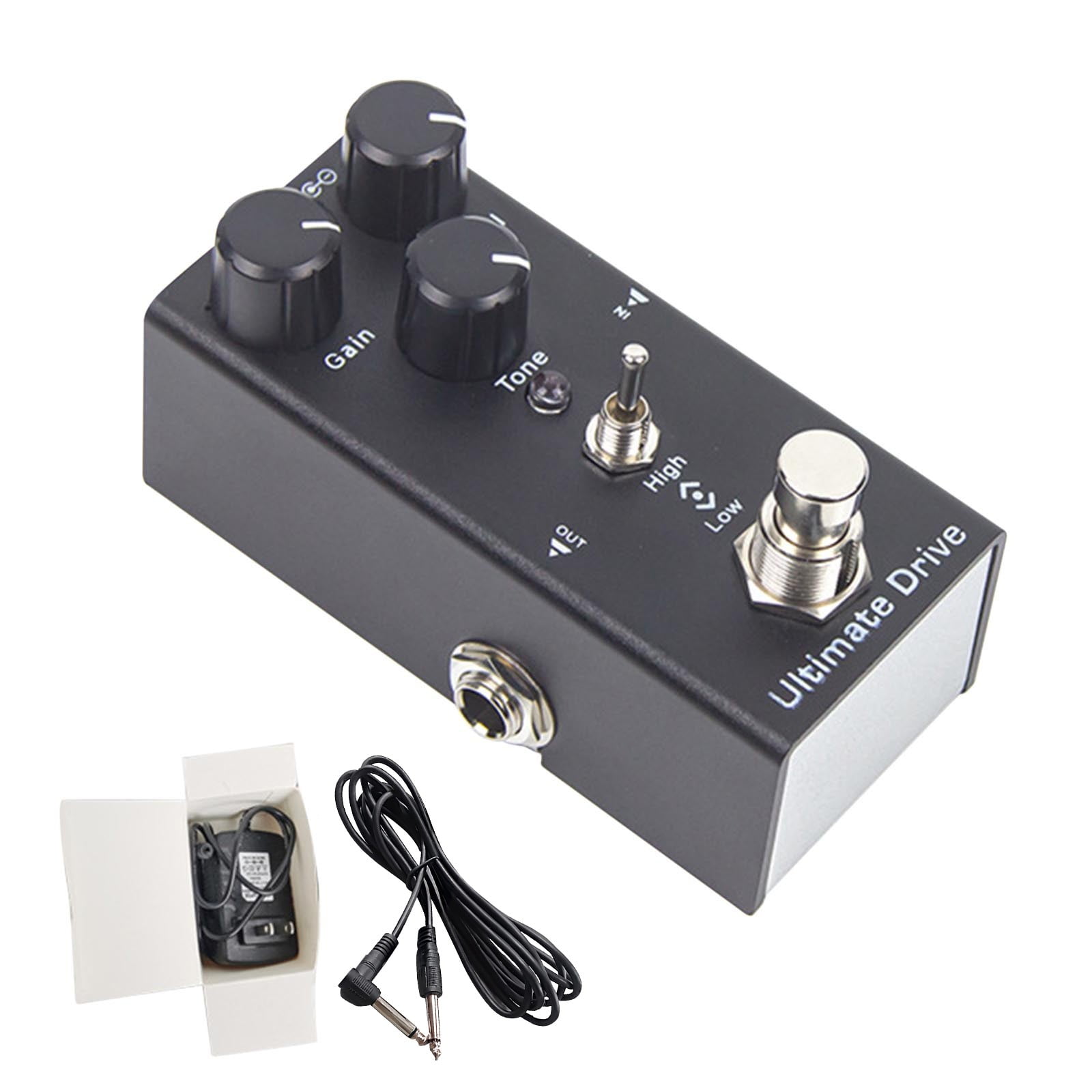 WLOELOEW Black Guitar Effects Metal Distortion Overload Reverb Choir ...