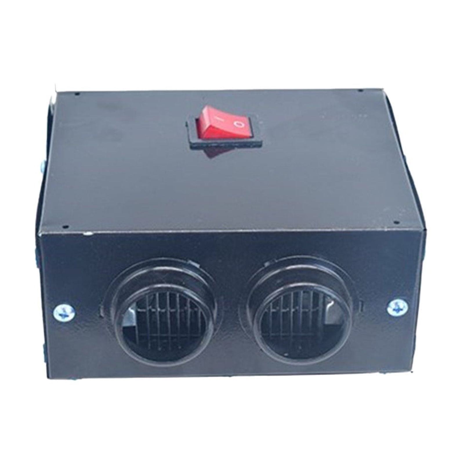 WLOELOEW Compact Twin Port 12V Car Heater 7X6X5In Aluminum Duct System ...