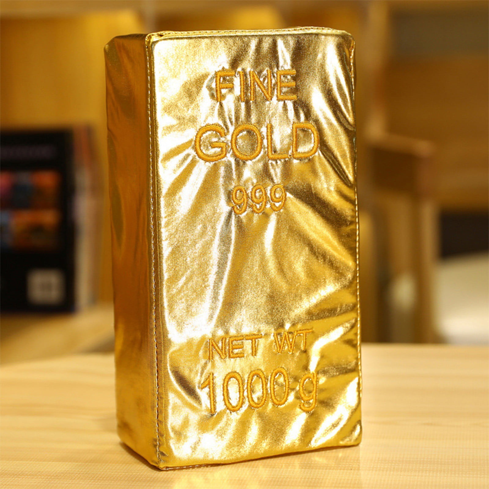 WLOELOEW Gold Simulation Bricks Toys Pranks Plushies Funny Toy Plushy ...