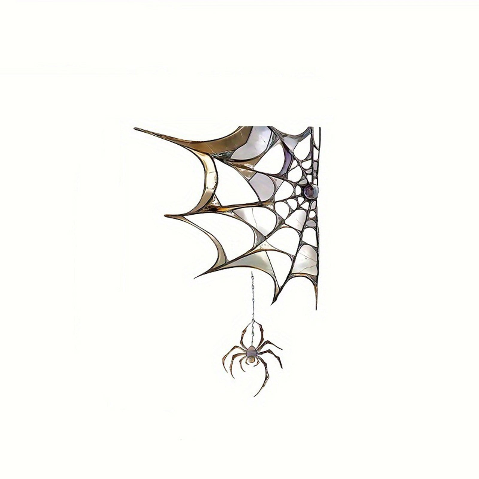 WLOELOEW Halloween Spider Web Electrostatic Window Sticker 11.81X11.81 ...