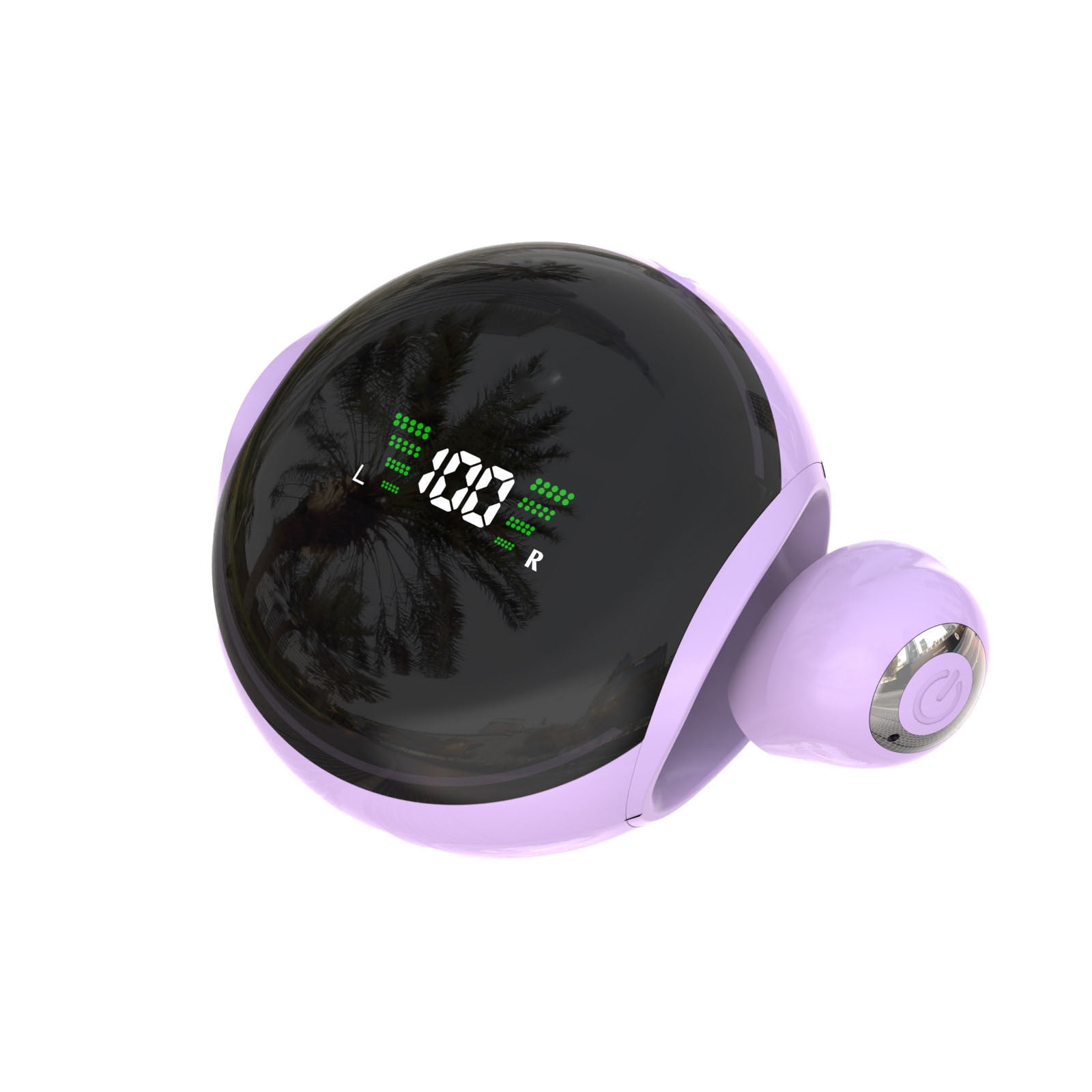 WLOELOEW Purple In Ear Surround Sound Low Latency High Battery Fast ...