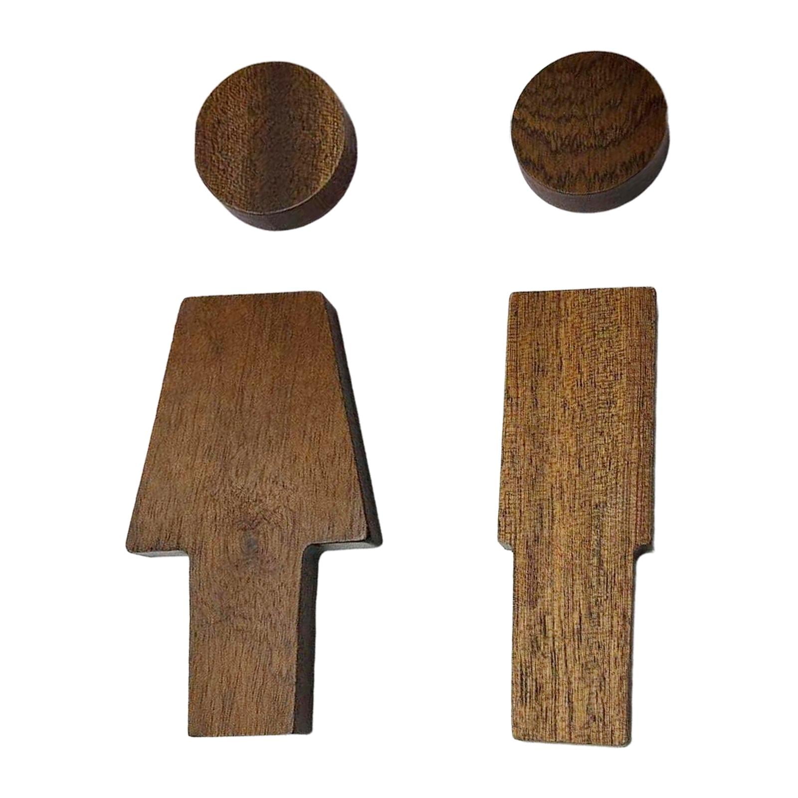 WLPZXP 2x 3D Restroom Signs Bathroom Signs for Commercial Door or Wall ...