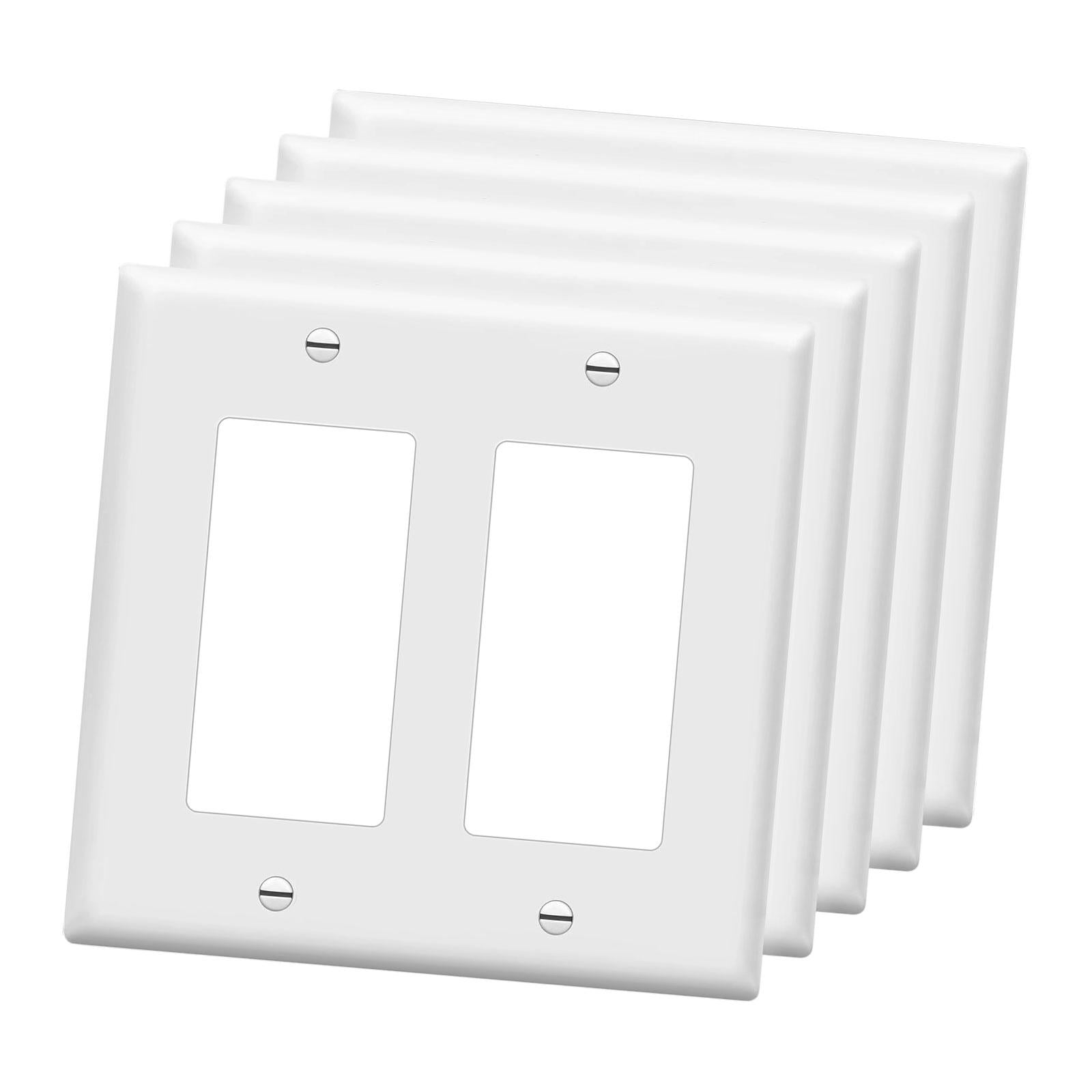 WLPZXP 5 Pieces American Standard Duplex Outlet Plates Wall Plates for ...