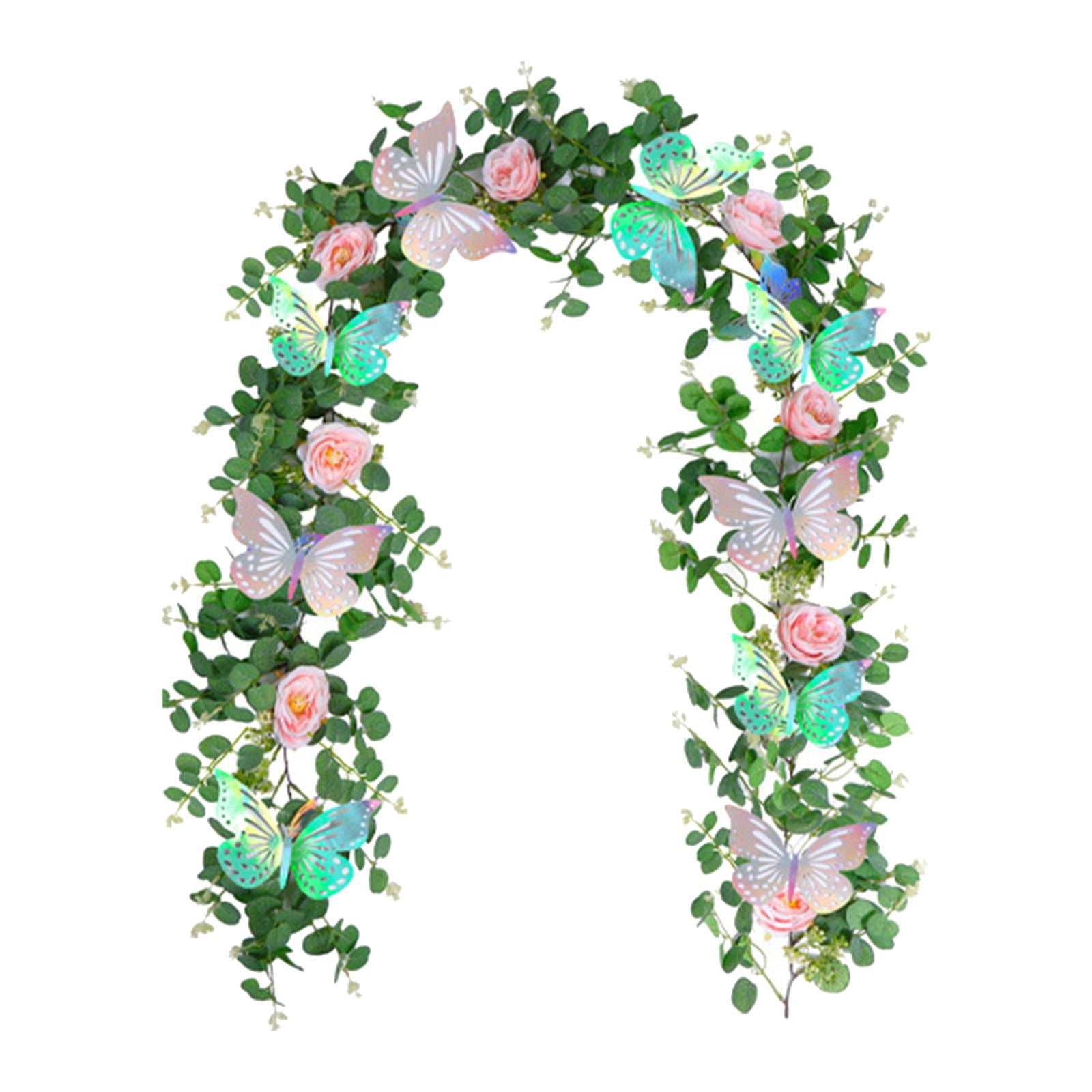 WLPZXP Artificial Flower Garland Decorations Spring 180cm for Wedding ...