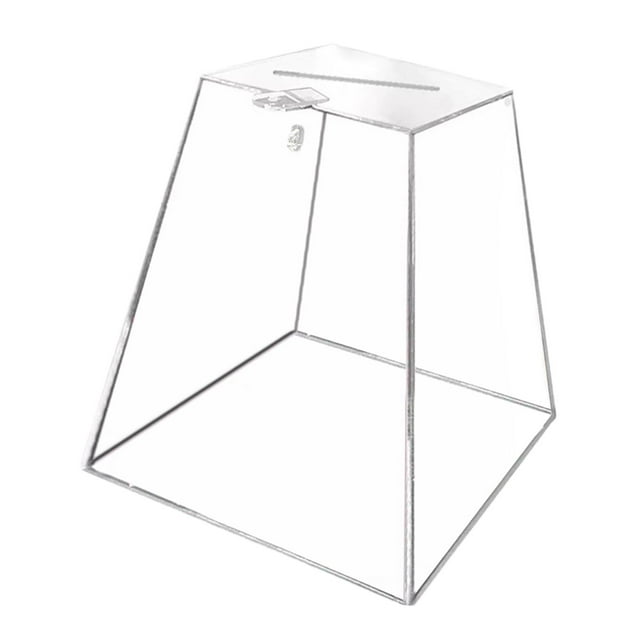WLPZXP Box Money Box Fundraising Storage Container Portable Raffle ...