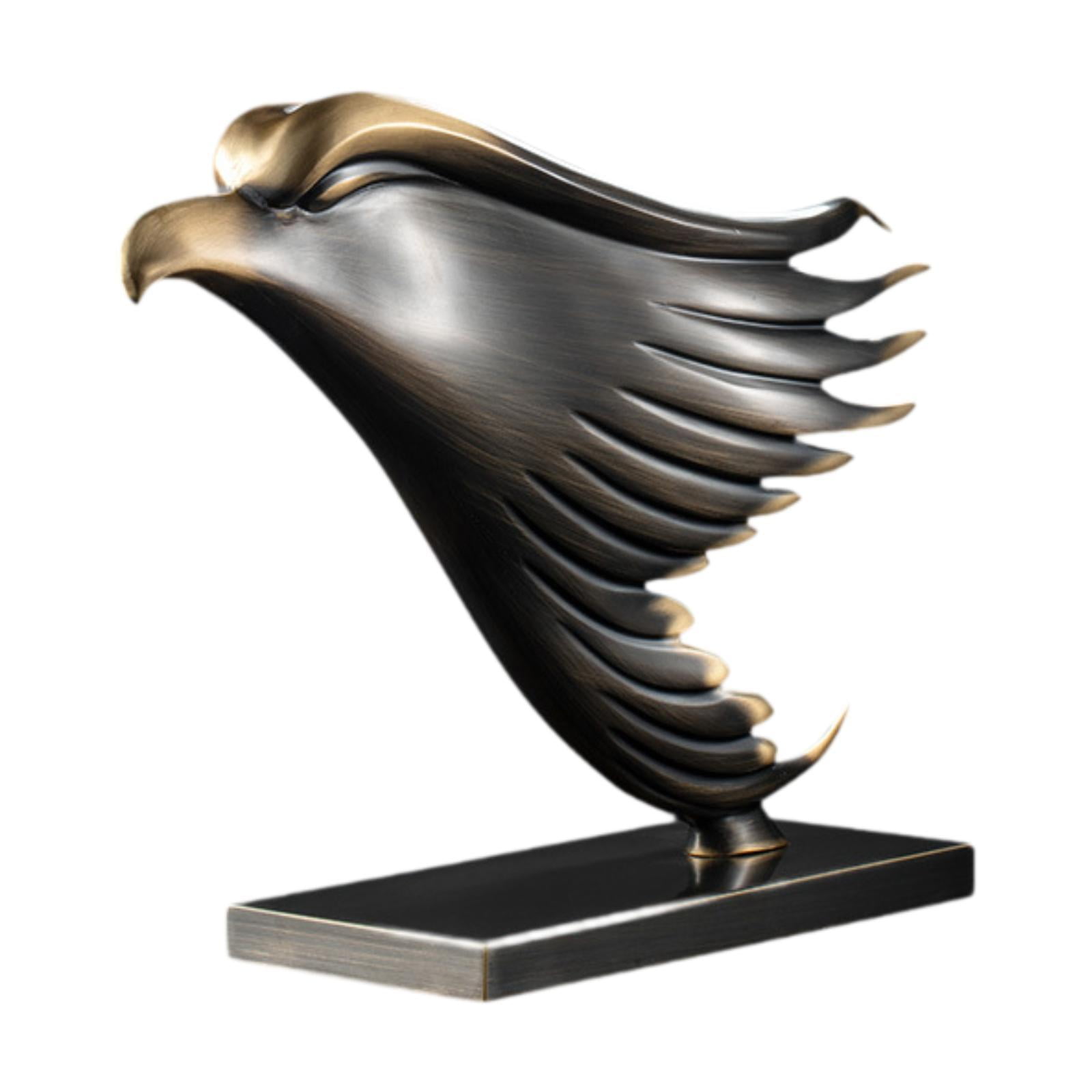 WLPZXP Eagle Sculpture Animal Statue Bottle Stand Art Crafts Countertop ...