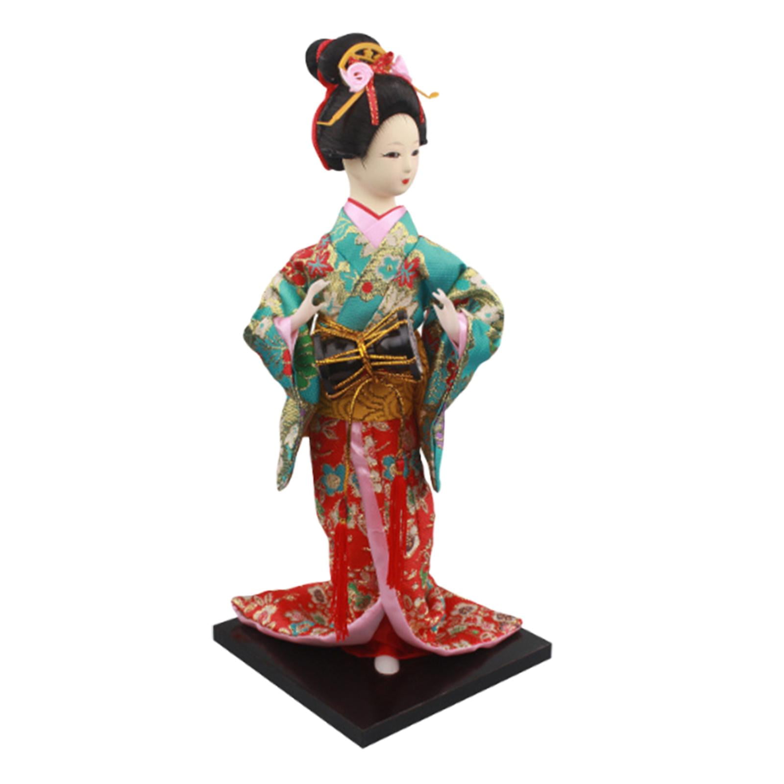 WLPZXP Ethnic Japanese Geisha Handicraft Girl Statue for Tabletop Home ...