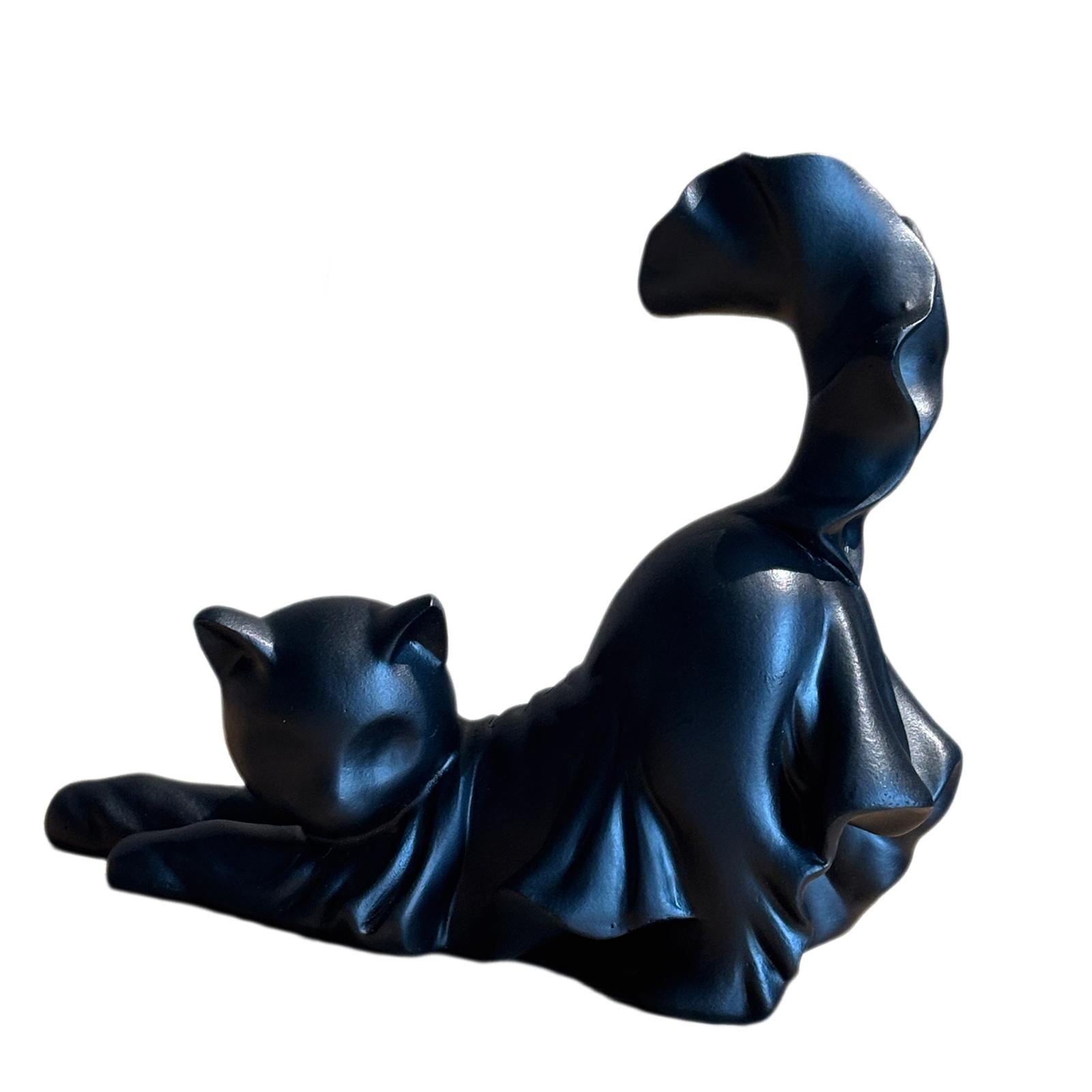 WLPZXP Halloween Cat Statue Modern Cute Animal Sculpture for Entrance ...